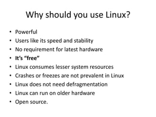 Introduction to Linux basic | PPTX