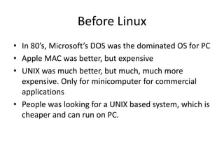 Introduction to Linux basic | PPTX