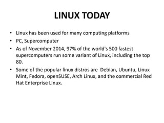 Introduction to Linux basic | PPTX