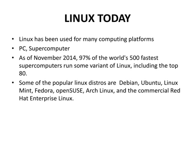 Introduction to Linux basic | PPTX