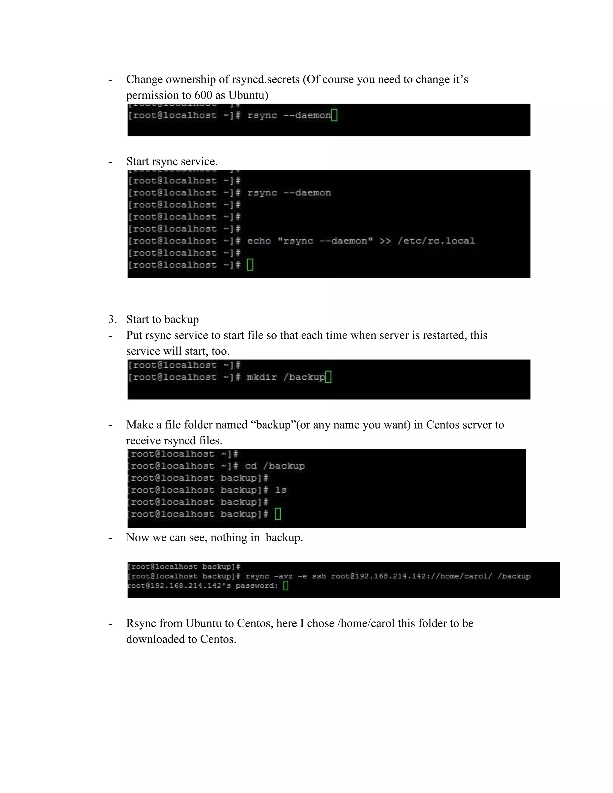 Linux Server Backup Solution Docx Operating Systems Computer Software And Applications