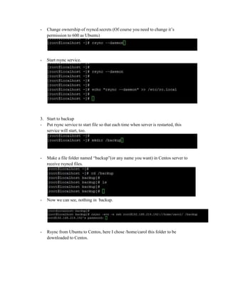 Linux server backup solution | DOCX | Operating Systems | Computer ...