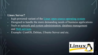 Linux Server vs Windows Server | PPTX