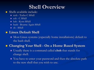 Linux shell env | PPTX