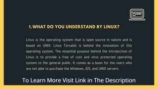 LINUX INTERVIEW QUESTIONS AND ANSWERS 2021 | PPT