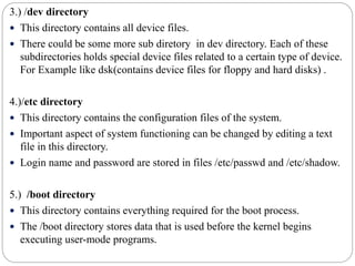 Linux standard file system | PPTX