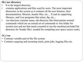 Linux standard file system | PPTX