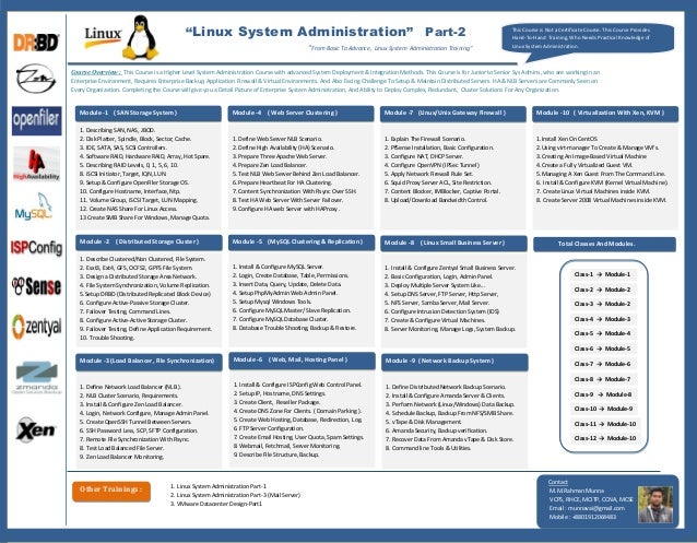 Linux system administration - part-2