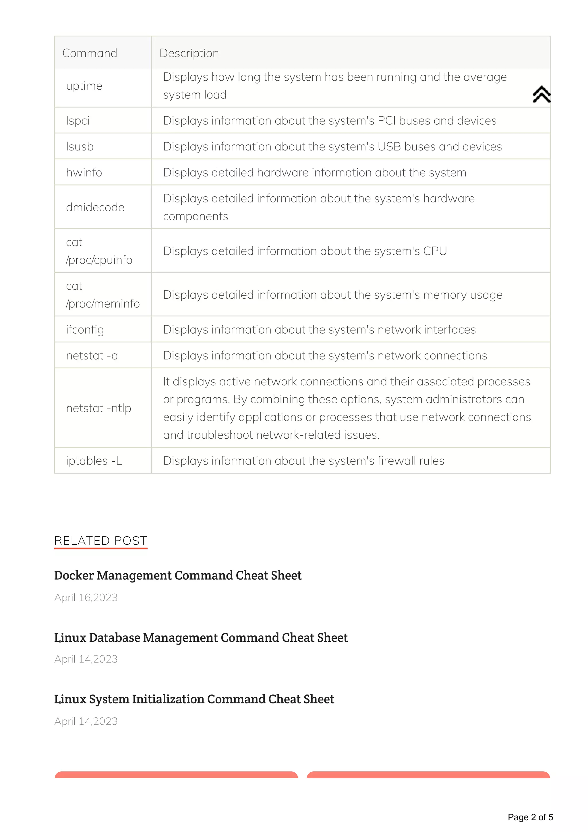 Linux System Information Command Cheat Sheetpdf