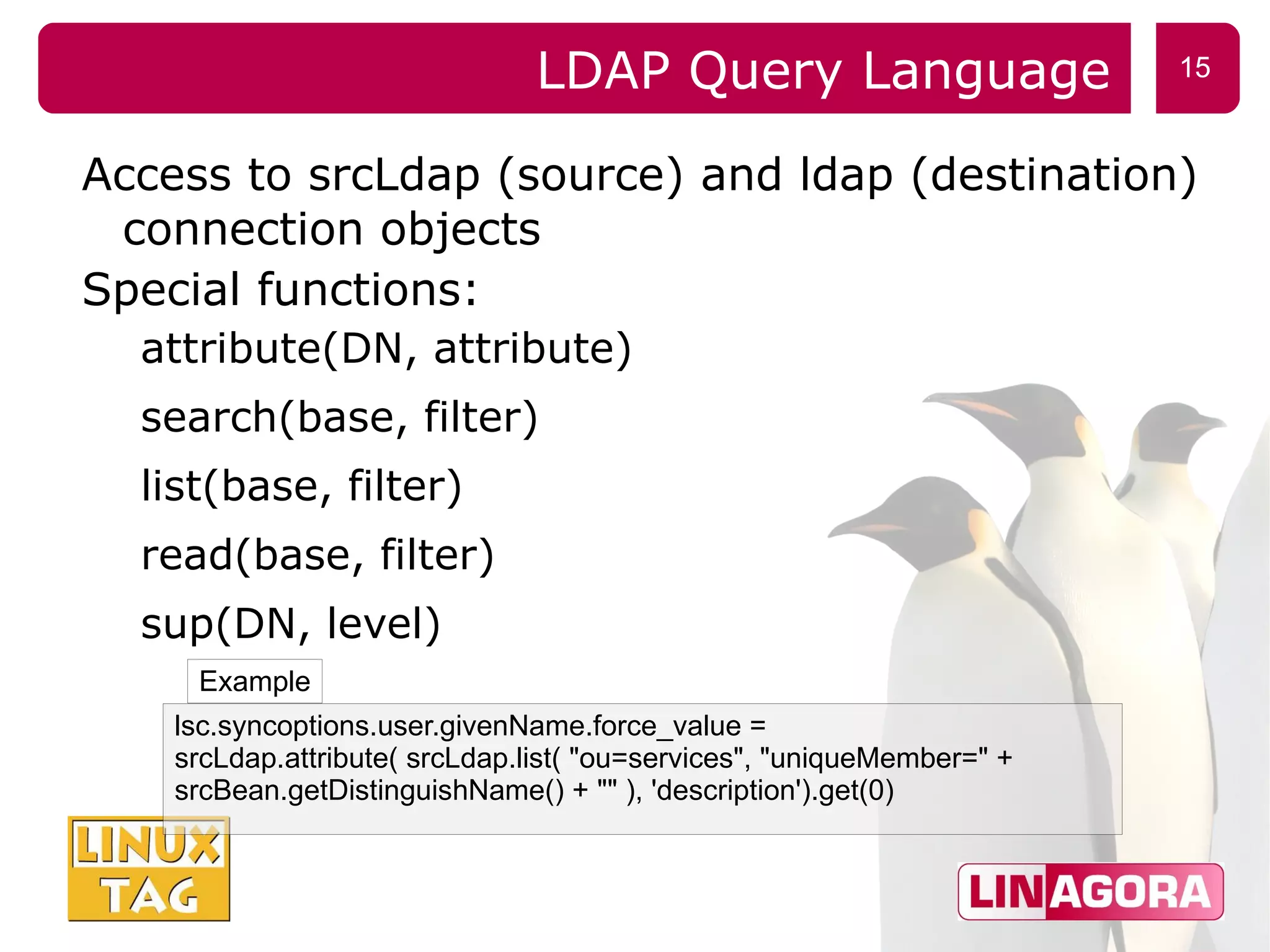 Synchronize OpenLDAP with Active Directory with LSC project | PPT