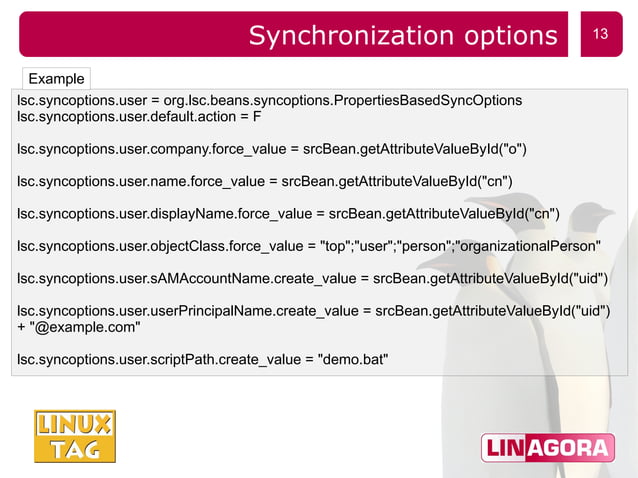 Synchronize OpenLDAP with Active Directory with LSC project | PPT