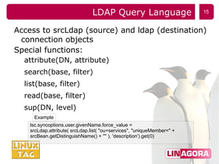 Synchronize OpenLDAP with Active Directory with LSC project | PPT