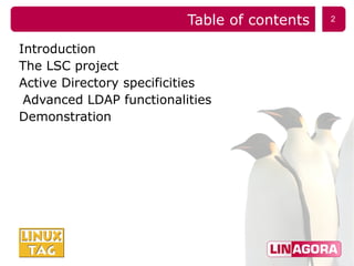 Synchronize OpenLDAP with Active Directory with LSC project | PPT