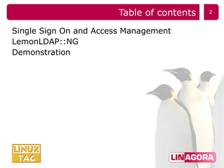 WebSSO and Access Management with LemonLDAP::NG | ODP | Internet | Computing
