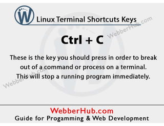 Linux terminal shortcut Keys - WebberHub | PPT