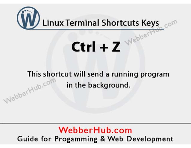 Linux terminal shortcut Keys - WebberHub | PPT