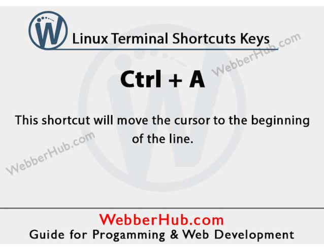 Linux terminal shortcut Keys - WebberHub | PDF