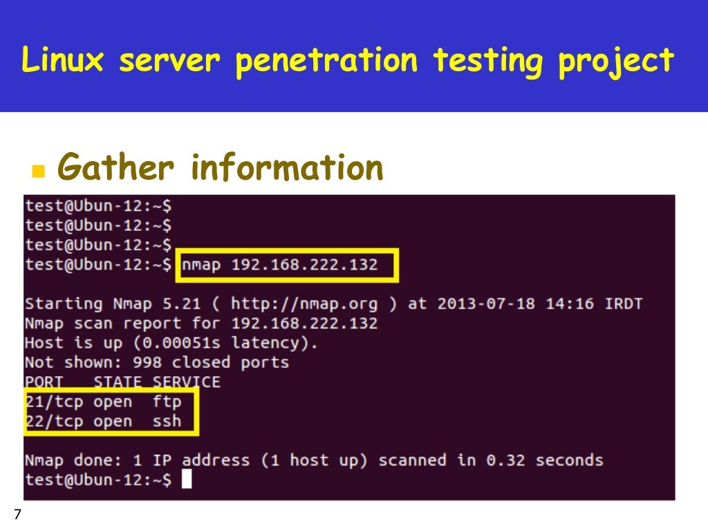Linux Server Penetration Testing Project