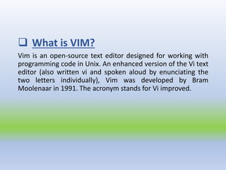 Linux text editors | PDF