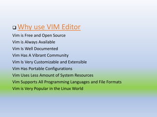 Linux text editors | PDF