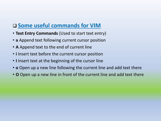 Linux text editors | PDF
