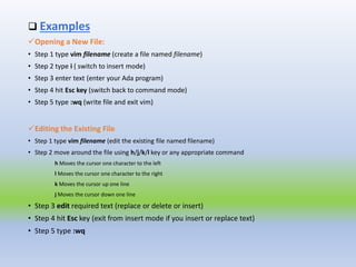 Linux text editors Vim nano | PDF