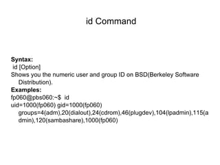 Linux user mgnt | PPT