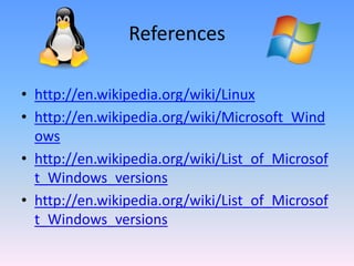 Linux vs windows | PPTX