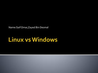Linux vs windows | PPT
