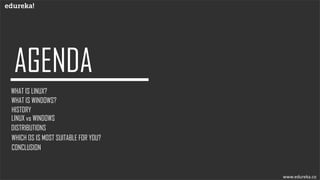 Linux vs Windows | Edureka | PPT