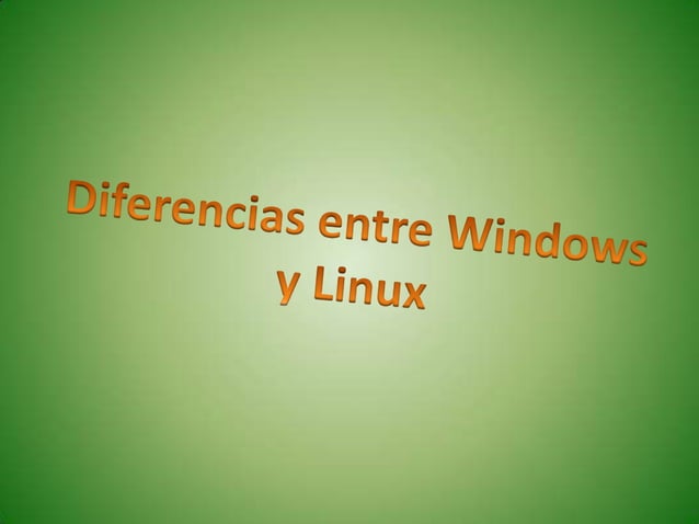 Linux Vs Windows Ppt 