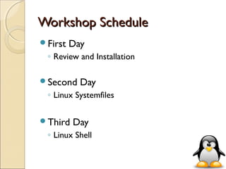Linux concept workshop | PPT