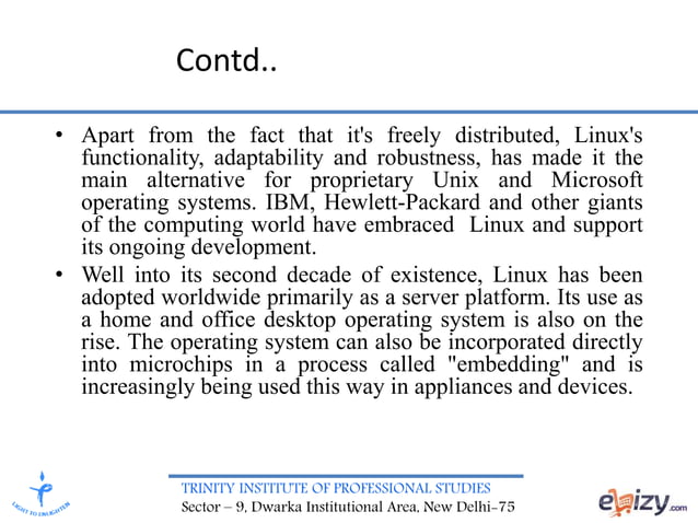 Linux Environment- Linux vs Unix | PPT