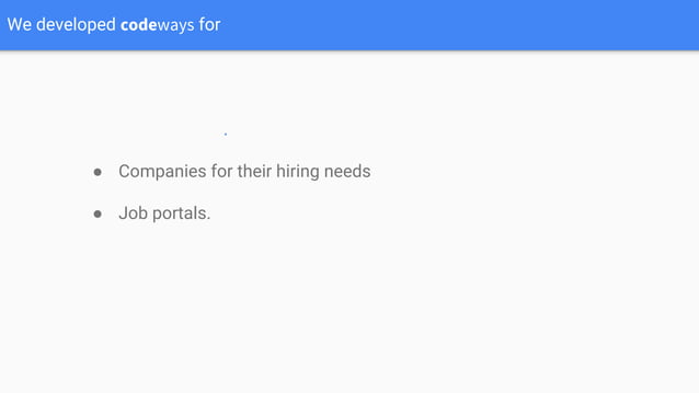 Linways assessment codeways! | PPT