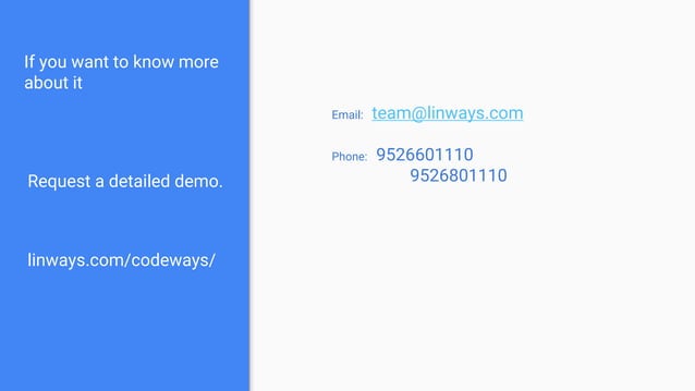 Linways assessment codeways! | PPT | Free Download