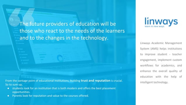 Linways Academic Management System for Colleges & Universities | PPT
