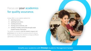 Linways Academic Management System for Colleges & Universities | PPT