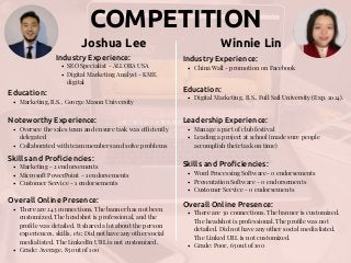 Personal Brand Exploration - Winnie Lin | PDF