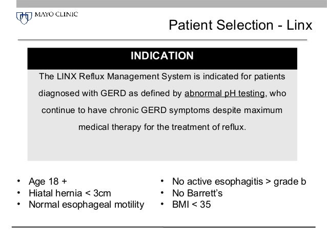 Advances in Managing GERD - LINX