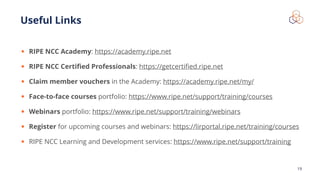 Supporting RIPE NCC's vision with training and certification | PDF ...