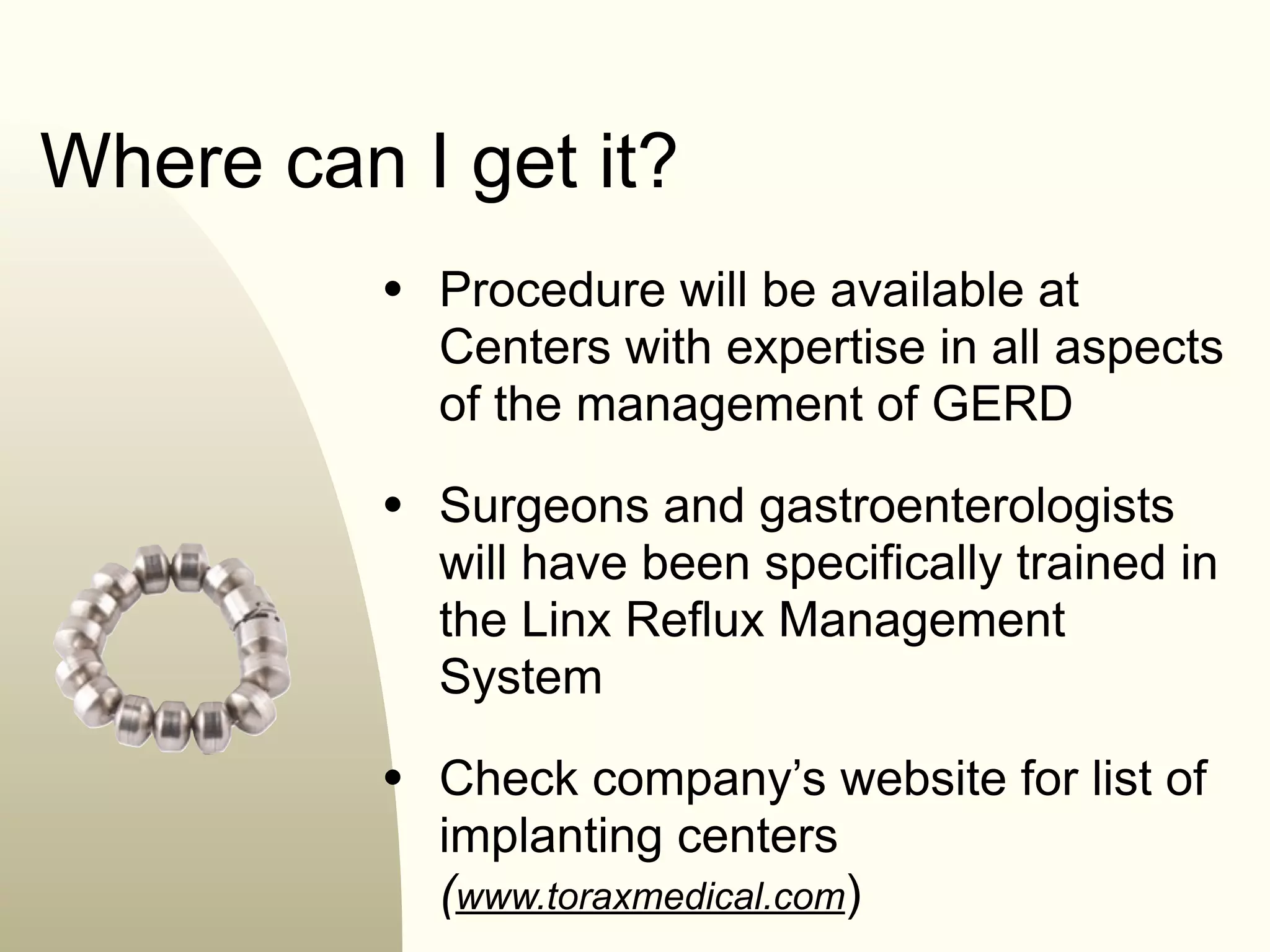 New Offering for GERD | KEY