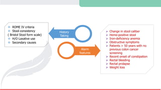 Linzela Disease part chronic idiopathic constipation.pptx