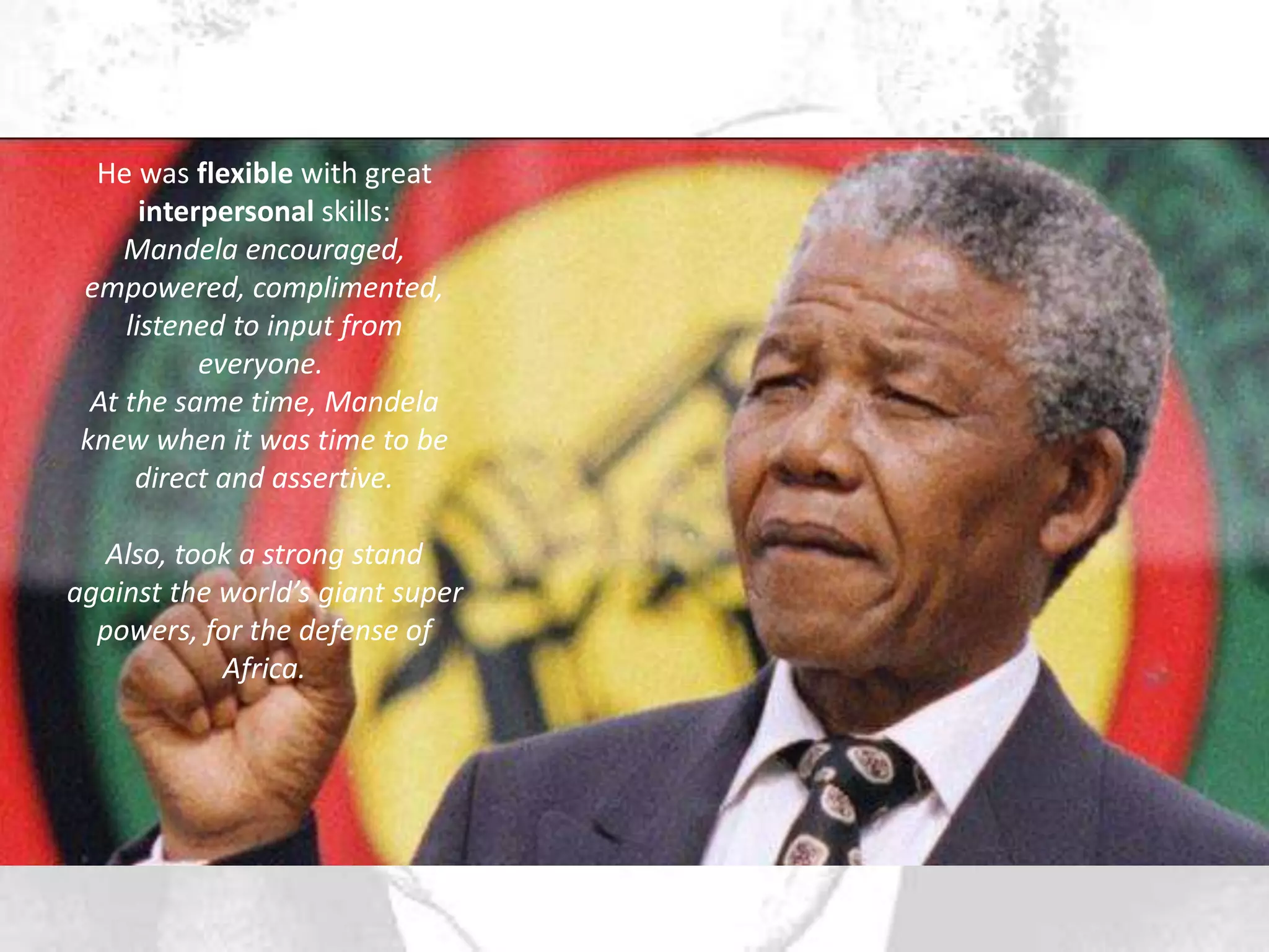 Leadership style Nelson Mandela | PPTX