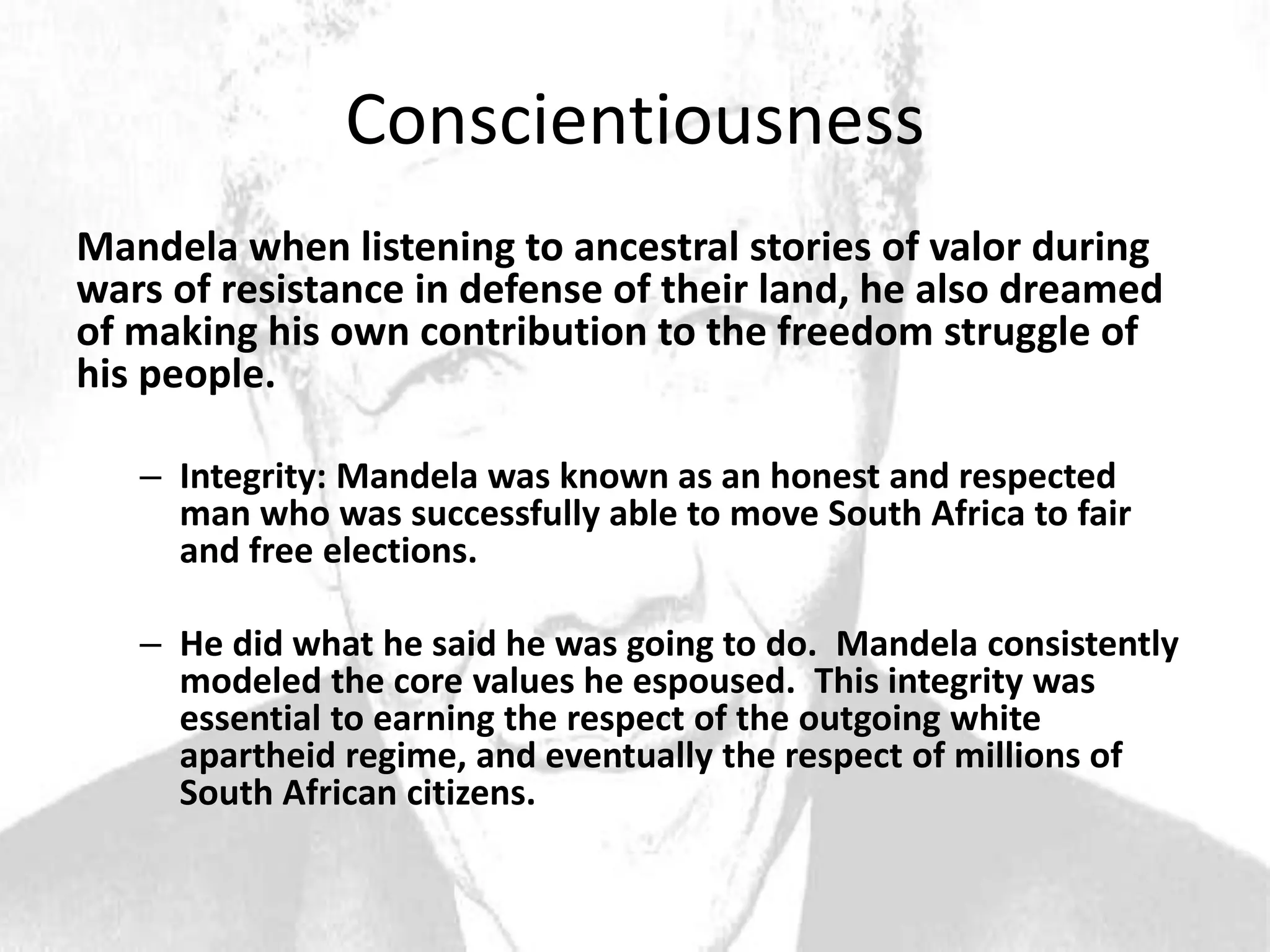 Leadership style Nelson Mandela | PPTX