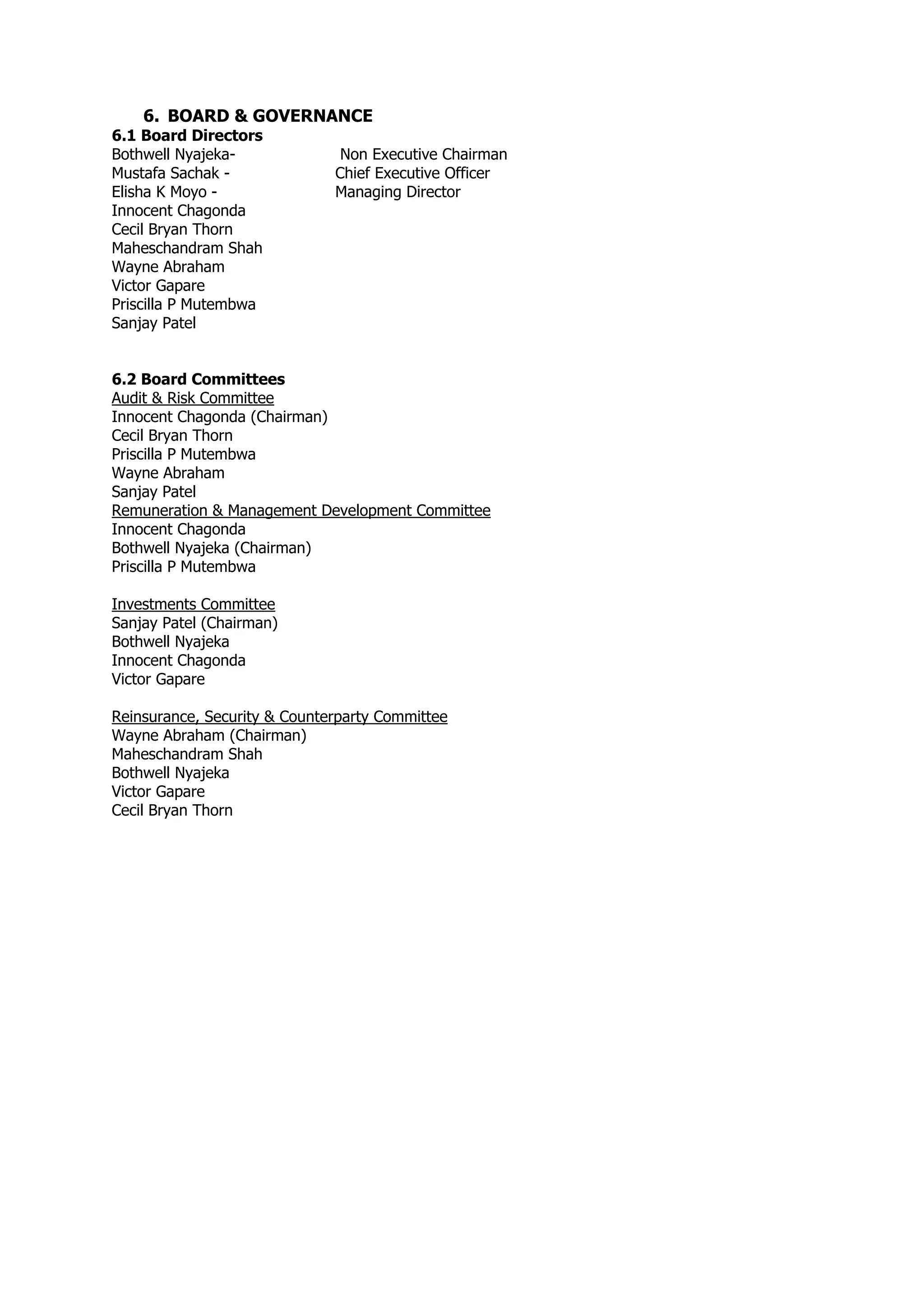 Zimnat Lion Insurance Company Profile | PDF