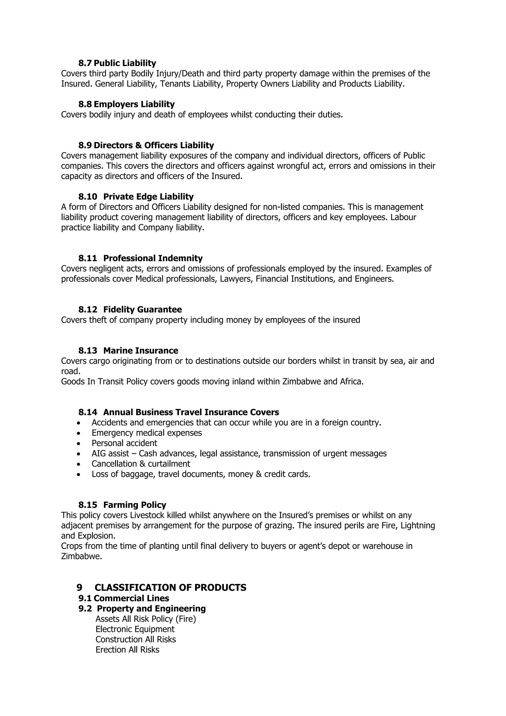 Zimnat Lion Insurance Company Profile | PDF