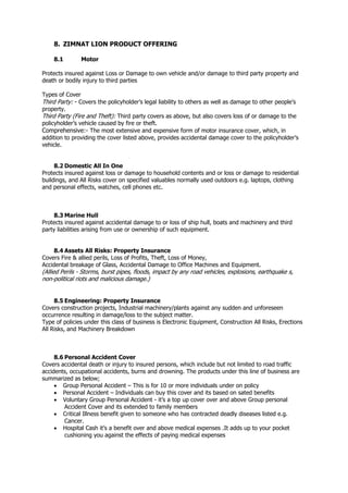 Zimnat Lion Insurance Company Profile | PDF