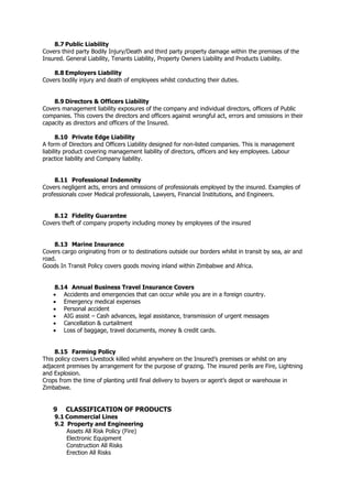 Zimnat Lion Insurance Company Profile | PDF