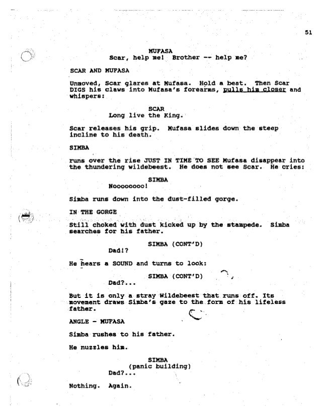 Lion king,-script
