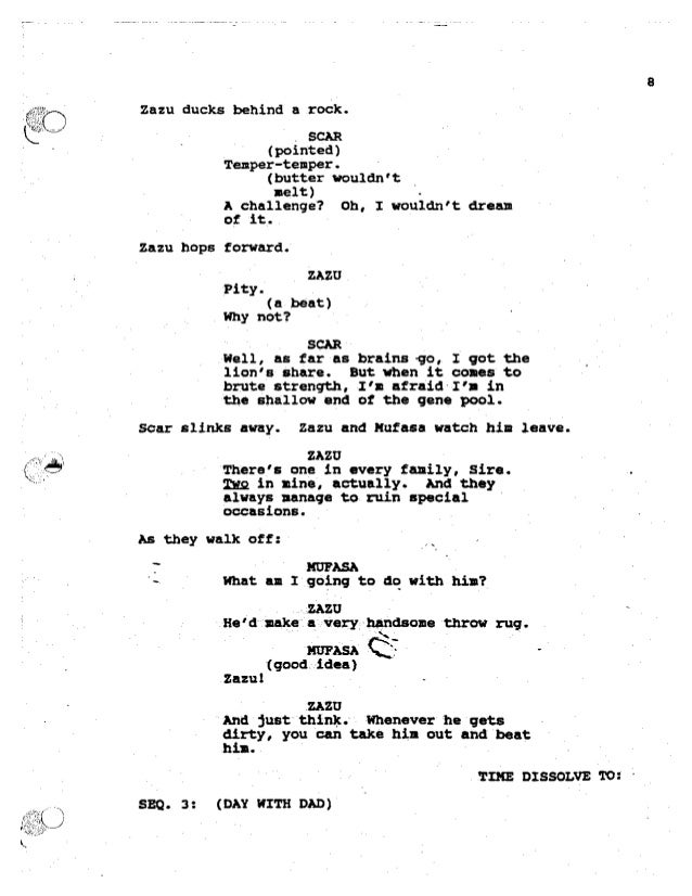 Lion king,-script